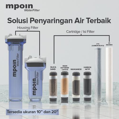 Jual PAKET FILTER AIR WATER FILTER MPOIN UKURAN 10 INCHI - PP SEDIMEN ...