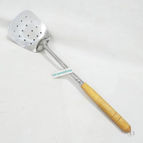 Jual Sendok Goreng Sutil Sodet Spatula Stainless Berlubang 35 cm ...