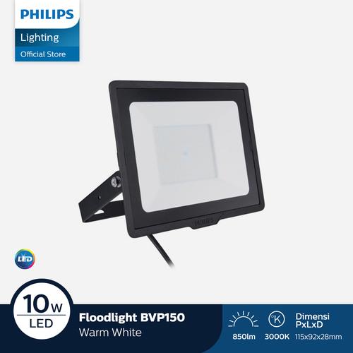 Jual Philips Lampu Proyek Sorot Floodlight BVP150 10W 3000K Warm White ...