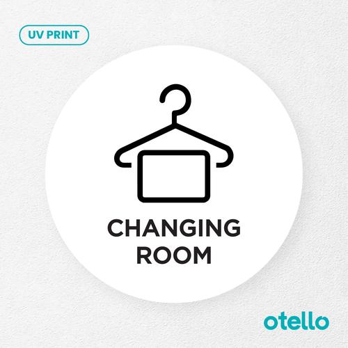Jual Changing Room Sign Board Ruang Ganti Acrylic Signage Stiker Label ...