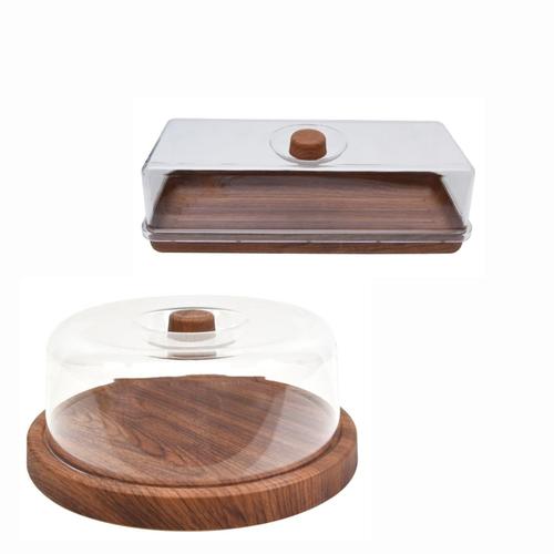 Jual Tempat Saji Roti & Kue Motif Kayu - Bulat - Jakarta Timur - Ayurif ...