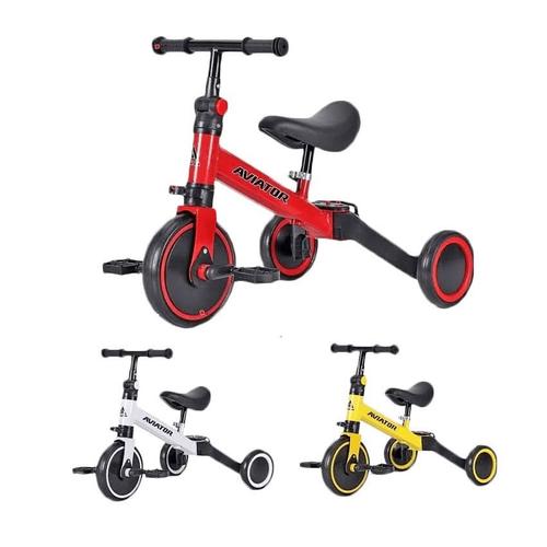 Jual Balance bike Aviator AT 7905 3 in 1 push bike tricycle A - Kuning ...