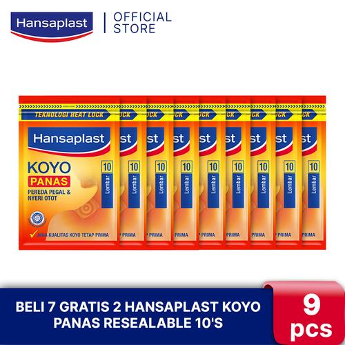 Jual BELI 7 GRATIS 2 HANSAPLAST Koyo Panas Resealable isi 10 P3K Zip ...