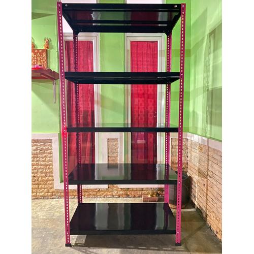 Jual Rak besi siku lubang 5 susun 100 cm x 50 cm x 200 cm - Putih ...
