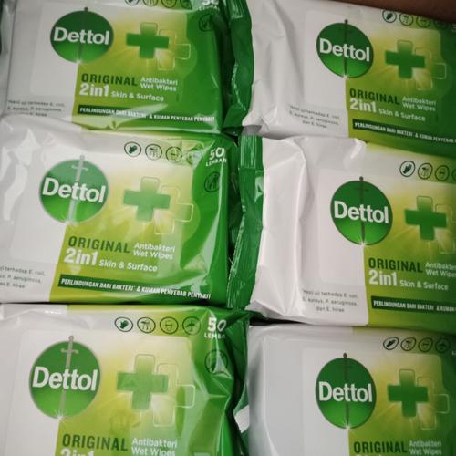 Jual DETTOL WET WIPES 50 tissue original - wipes10 ungu - Kota ...
