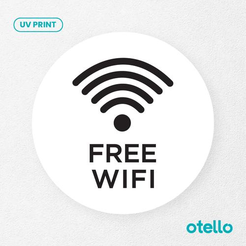 Jual Free Wifi Sign Board Gratis Wi-Fi Acrylic Signage Akrilik Label ...
