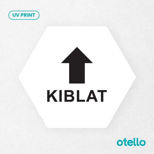 Jual Arah Kiblat Sign Board Akrilik Acrylic Signage Label Sticker ...
