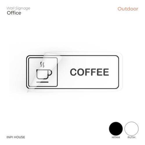 Jual coffee sticker sign - stiker pintu kaca - stiker coffee - stiker ...