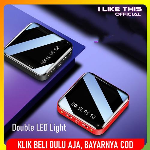 Jual PowerBank 12000 mAh Portable Power bank Dual Port USB Plus Senter ...