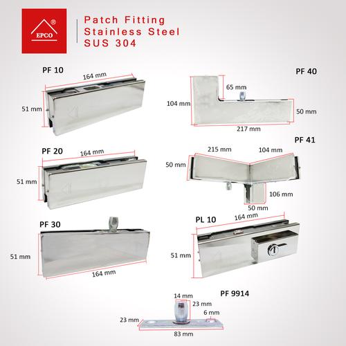 Jual EPCO PATCH FITTING/ENGSEL PINTU KACA & ALUMINIUM PF40 - Kota Semarang - Alcona | Tokopedia
