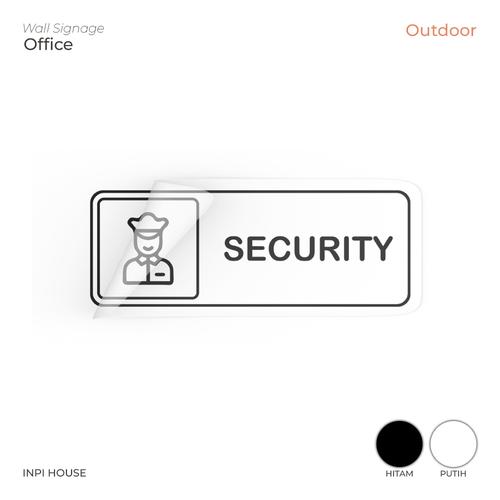 Jual Sign Sticker Security Room Kaca Dinding Pintu - INPI HOUSE - Kota ...