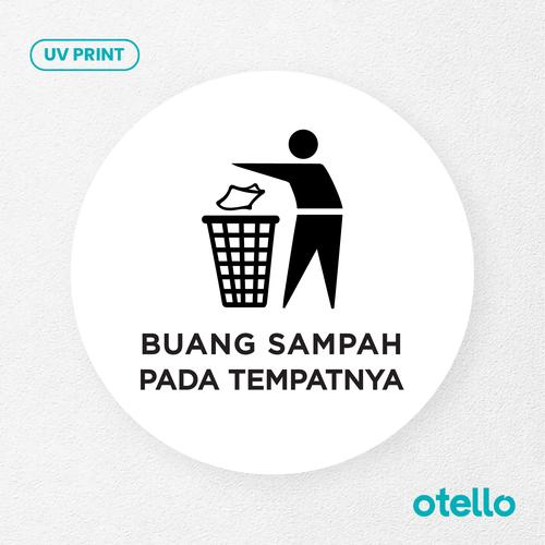 Jual Buang Sampah Pada Tempatnya Sign Board Akrilik Signage Sticker ...