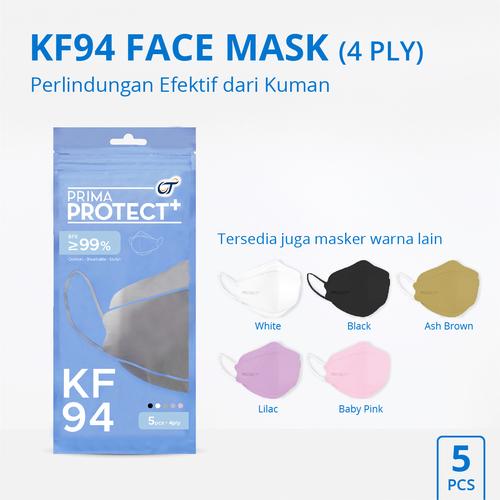 Promo PRIMA PROTECT+ KF94 Face Mask - (1 Pack isi 5 Pcs) - 4ply - Dusty ...