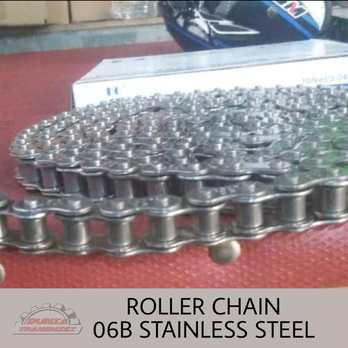 Jual Chain 06B Stainless Steel 06B-1 SS Rantai Transmisi 06Bx1R SUS 06B ...