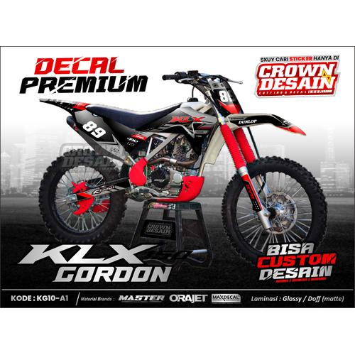 Jual Decal KLX Gordon Supermoto / Dekal KLX / Decal Sticker KLX Gordons ...