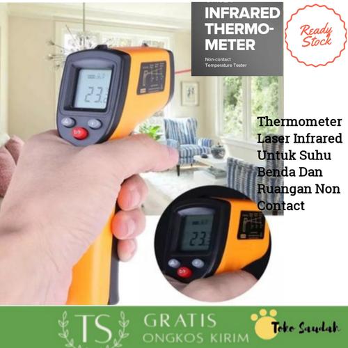 Jual Termometer Laser Thermogun Infrared Pengukur Suhu Ruangan Dan ...