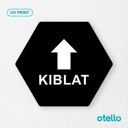 Jual Arah Kiblat Sign Board Akrilik Acrylic Signage Label Sticker ...
