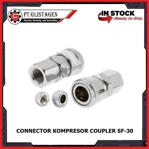 Jual Quick Coupler SF 30 Sambungan Selang Kompresor Recoil Cuk Kopler ...