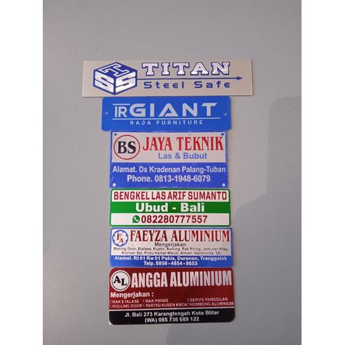Jual LABEL NAMA BRAND MERK MEREK PRAKTIS TINGGAL TEMPEL BISA CUSTOM ...