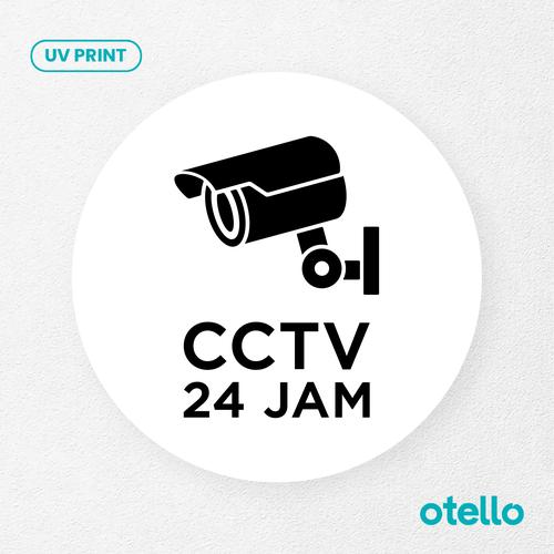 Jual CCTV 24 Jam Sign Board Acrylic Signage Sticker Label Papan Akrilik ...