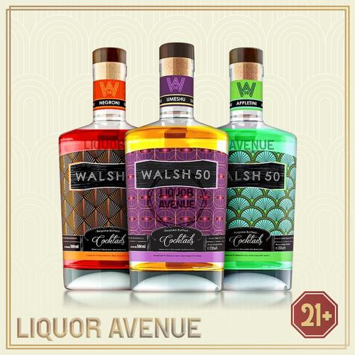 Promo WALSH 50 Complete Package ( Negroni + Appletini + Umeshu ) 500ml ...