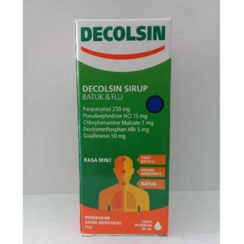 Jual Decolsin Syrup 60ml / Obat batuk dan flu rasa mint 60ml - Kota ...
