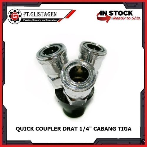 Jual Quick Coupler Cabang 3 Kopler Sambungan Kompresor Quick Coupling 3 ...