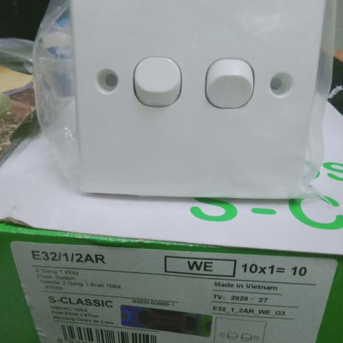 Jual SAKLAR SERI/DOUBLE CLIPSAL S- CLASSIC/SAKLAR SCHNEIDER CLIPSAL 2 ...