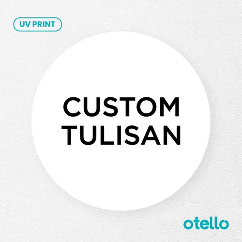 Jual Custom Sign Board Acrylic Bulat Signage Label Tempel Akrilik ...
