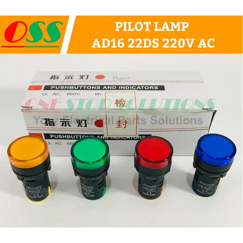 Jual Pilot Lamp AD16 22DS 220V AC Lampu Indikator LED Signal Light ...
