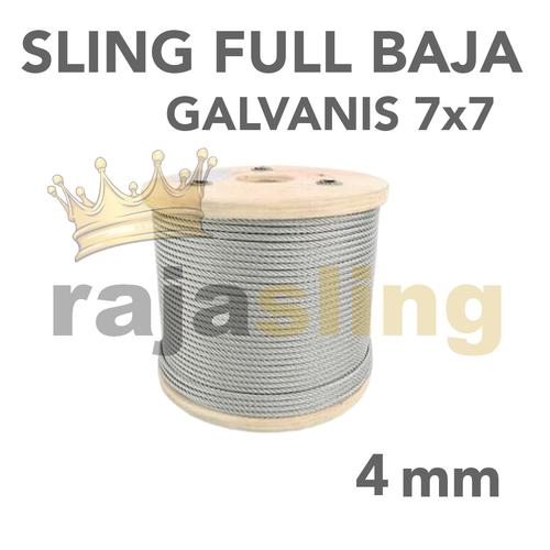 Jual Kawat Seling 4mm Full Baja Galvanis/Kawat Sling 4mm Galvanis/Wire Rope - Jakarta Barat ...