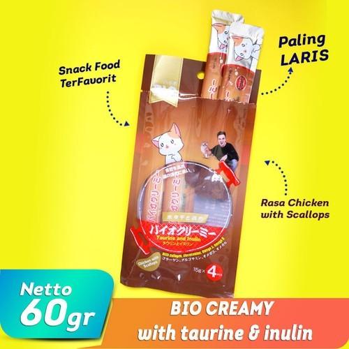 Jual Bio Creamy Treats 60 Gr/ Snack Kucing Basah Bio 60gr Chicken ...