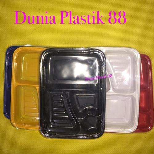 Jual @50PC 14x20CM box MIKA kotak kemasan bekal plastik tempat nasi ...