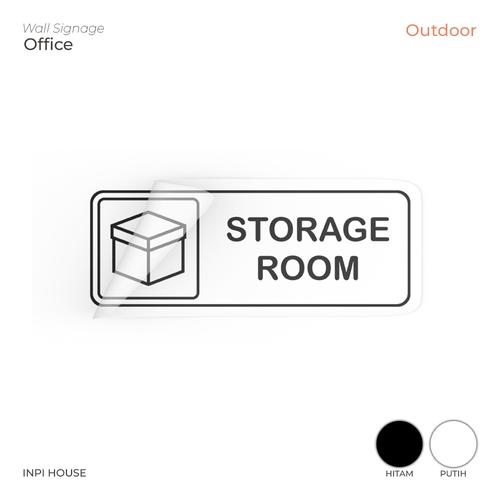 Jual stiker storage room - ruang penyimpanan - stiker pintu - wall ...