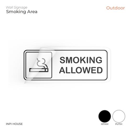 Jual smoking allowed sticker - stiker dinding - smoking area - stiker ...