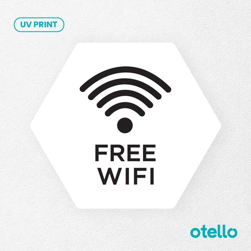 Jual Free Wifi Sign Board Gratis Wi-Fi Acrylic Signage Akrilik Label ...