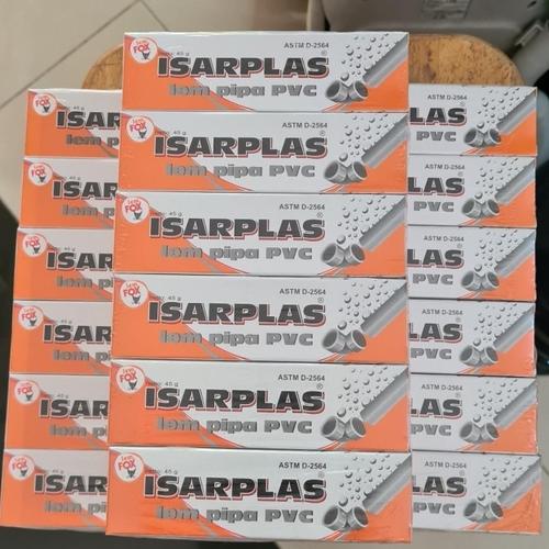 Jual ISARPLAS Tube 40 gram Lem FOX Lem Pipa PVC Per Dus Isi 144 ...