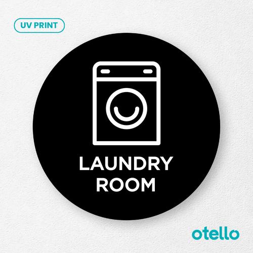 Jual Laundry Room Sign Board Akrilik Acrylic Signage Label Sticker ...