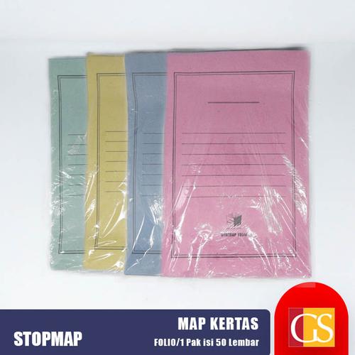 Jual Stopmap / Stop Map / Map Kertas Folio 1 Pack Isi 50 Lembar - Hijau ...