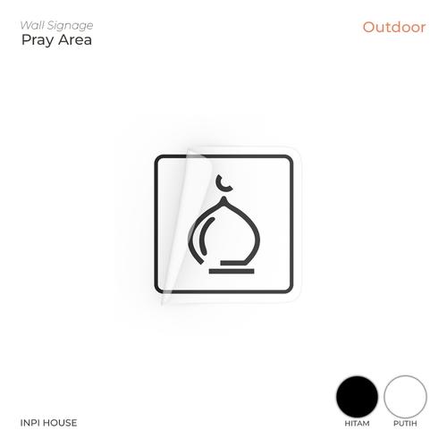 Jual stiker - tempat ibadah - mosque sign sticker - dinding - pintu ...