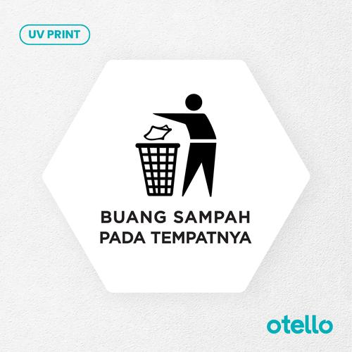 Jual Buang Sampah Pada Tempatnya Sign Board Akrilik Signage Sticker ...