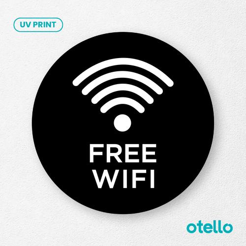Jual Free Wifi Sign Board Gratis Wi-Fi Acrylic Signage Akrilik Label ...