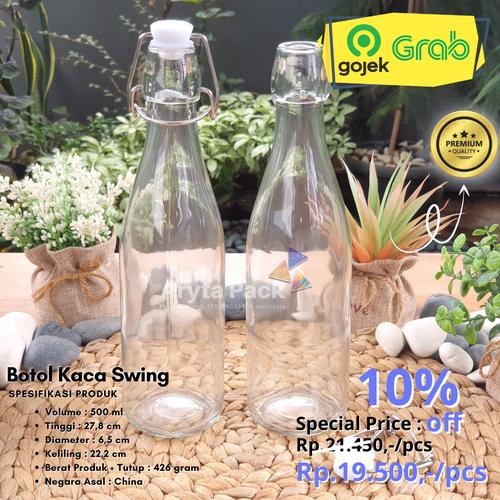 Jual Botol kaca 500ml swing lid - Jakarta Timur - Aryta Pack - Jaktim ...