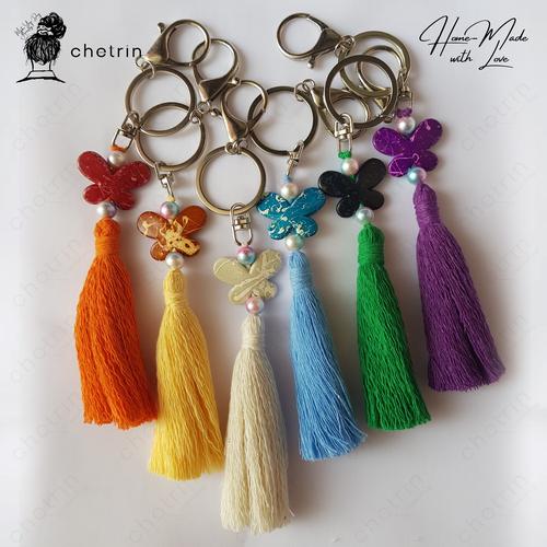 Jual Souvenir Gantungan Kunci Macrame / Gantungan Tas Keychain - Kupu ...