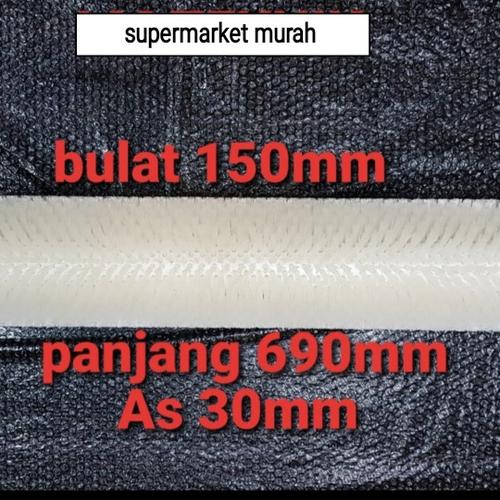 Jual SIKAT ROLL NILON BULAT 150 X PANJANG 690 X AS 30MM SIKAT ROLL ...