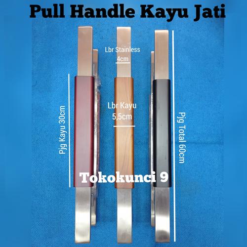 Jual Pull Handle Kayu Datar 60cm Natural | Tarikan Pintu kayu Natural ...