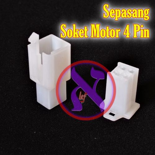 Jual Soket Konektor Motor 4 Pin Socket Connector 4Pin - Kota Surabaya ...