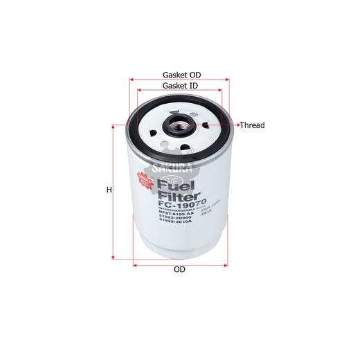Jual Sakura Fuel Filter Solar FC-19070 Hyundai Santa FE Diesel 2200cc ...