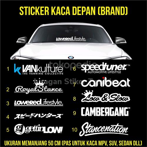 Jual Stiker Cutting kaca mobil depan dan belakang - Putih, 30cm - Kab ...