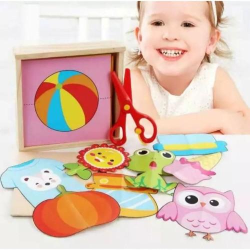 Jual Mainan Edukasi Anak Belajar Menggunting Kertas Paper Cut DIY ...